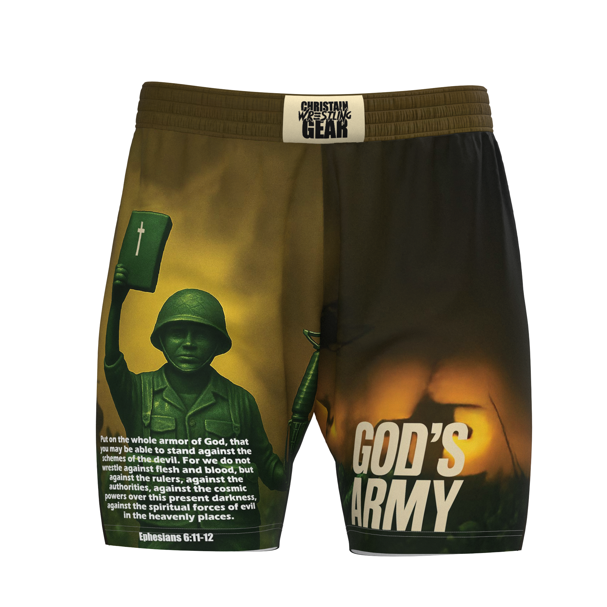 God's Army Fight Short – Christian Wrestling Gear