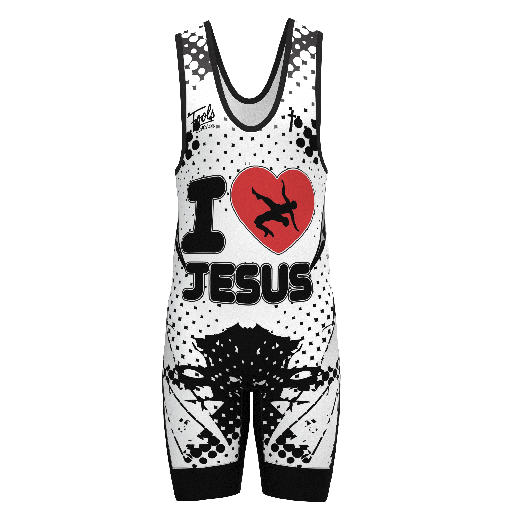 I Love Jesus Singlet – Christian Wrestling Gear