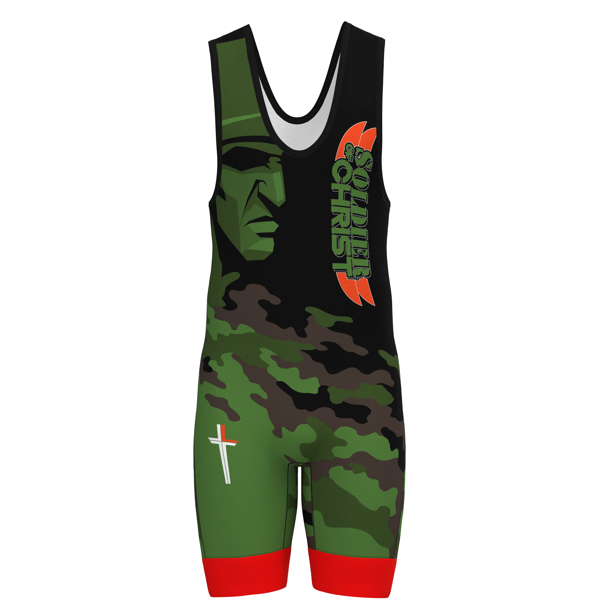Soldier Christ Singlet – Christian Wrestling Gear